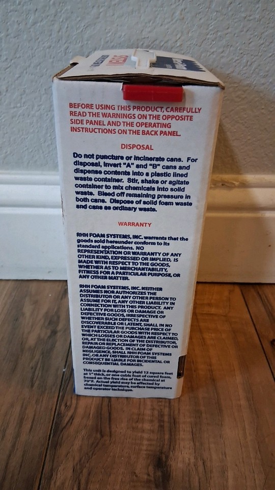 RHH Foam Systems Versi-Foam System 1 Spray Polyurethane Foam Kit | eBay
