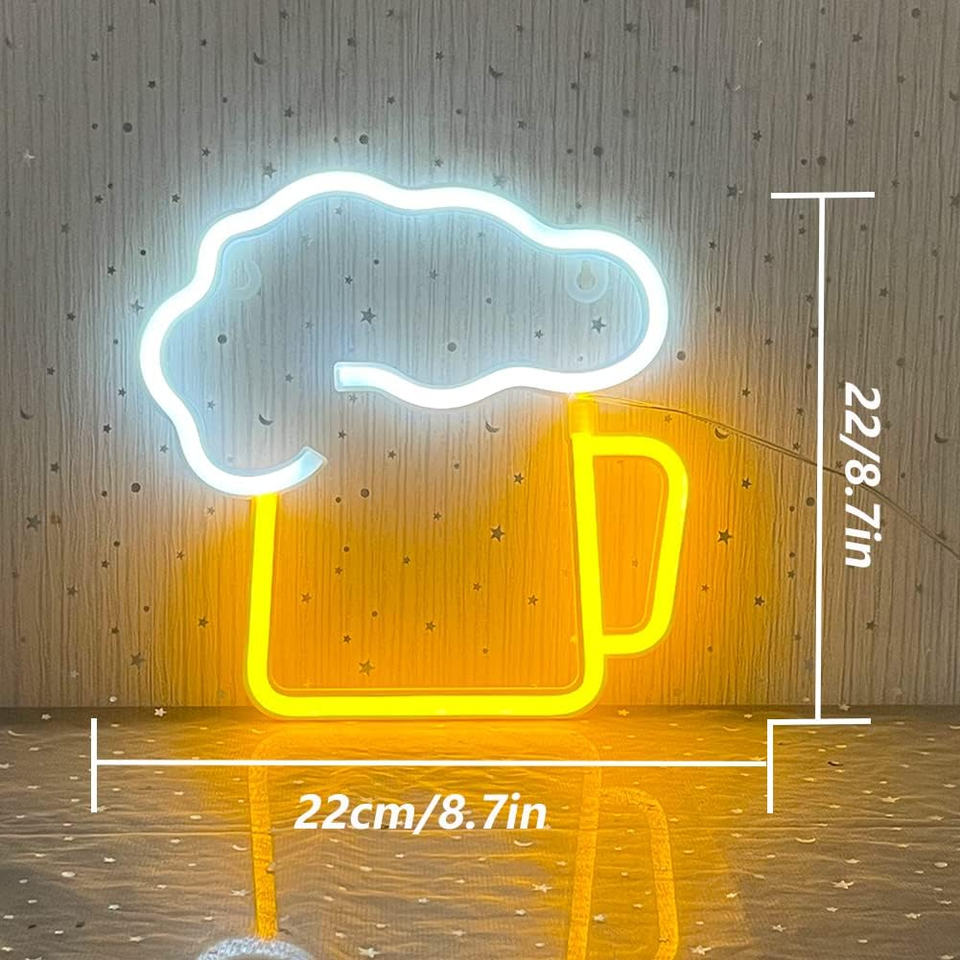 Luci Al Neon Insegna Al Neon a Birra Barra Alimentata a Batteria O USB ...