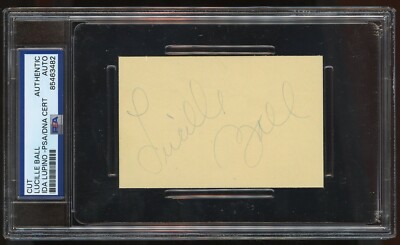 Lucille Ball signed autograph 2x3 Cut Album Page Actress: I LOVE LUCY ...