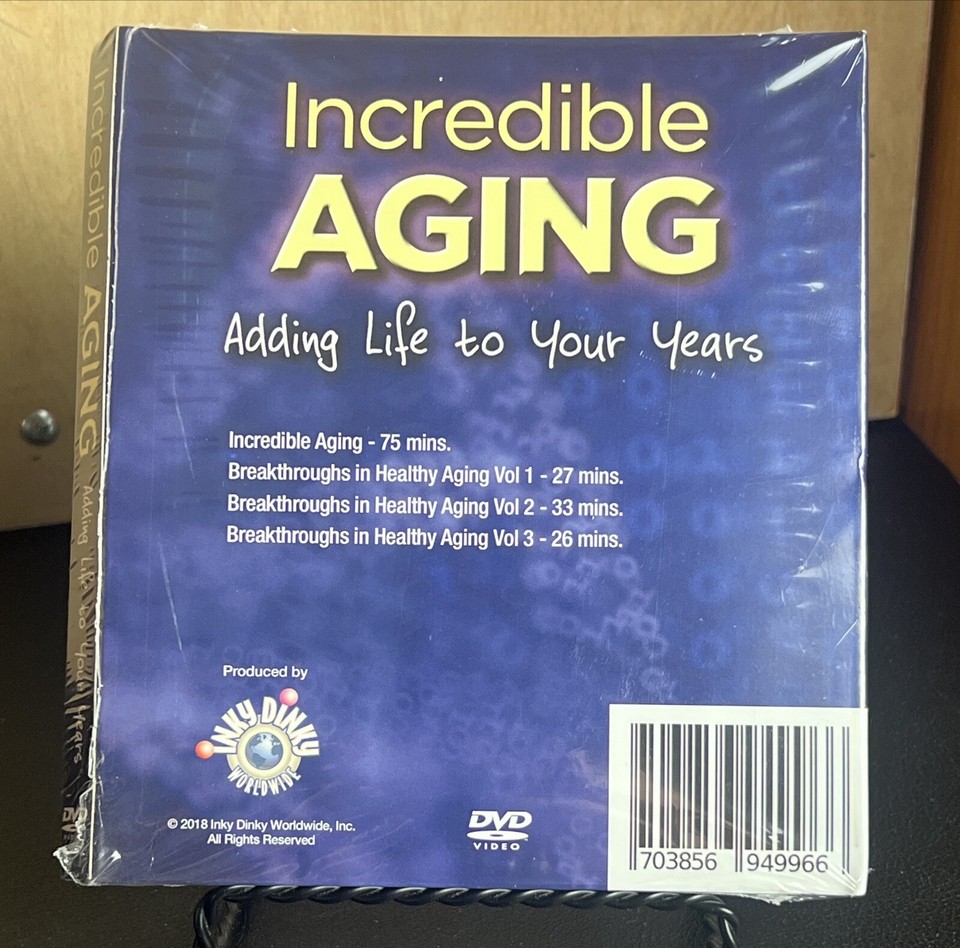 Incredible Aging: Adding Life to Your Years (4 DVD Set) Healthy Aging ...