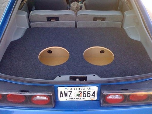 Fits 79-93 Ford Mustang (fox body) Custom Sub Enclosure Speaker ...