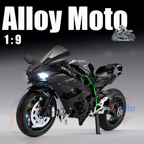 1:9 Scale Kawasaki H2R Alloy Motorcycle Model Diecast Metal Collection ...