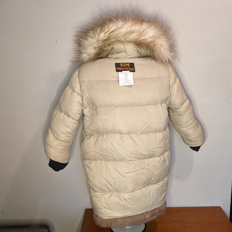 Vintage STEARNS Womens Small Hansa Branta GOOSE DOWN faux fur Parka ...