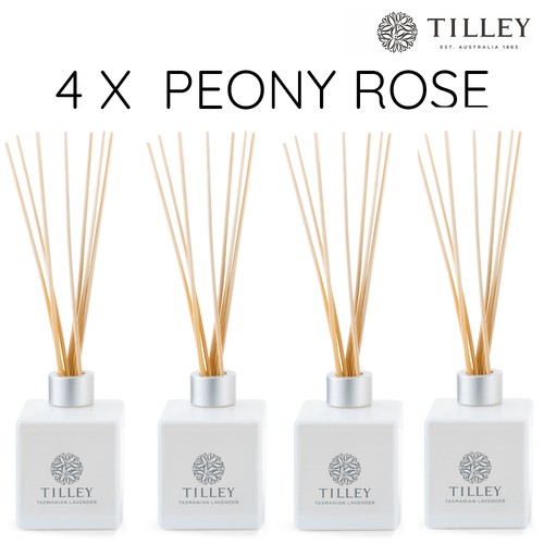 4 x Tilley Reed Diffusers PEONY ROSE 150ml Authentic | eBay Australia