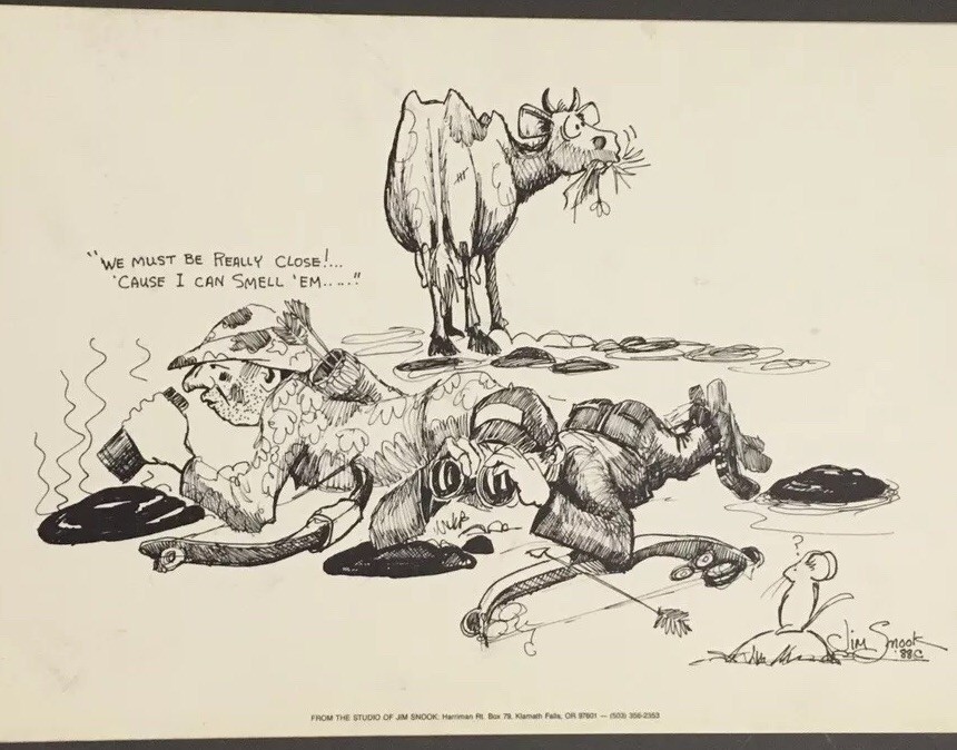 RARE Jim Snook Artist 3 Vintage Cartoon Prints Estate Find 1979 1983 ...