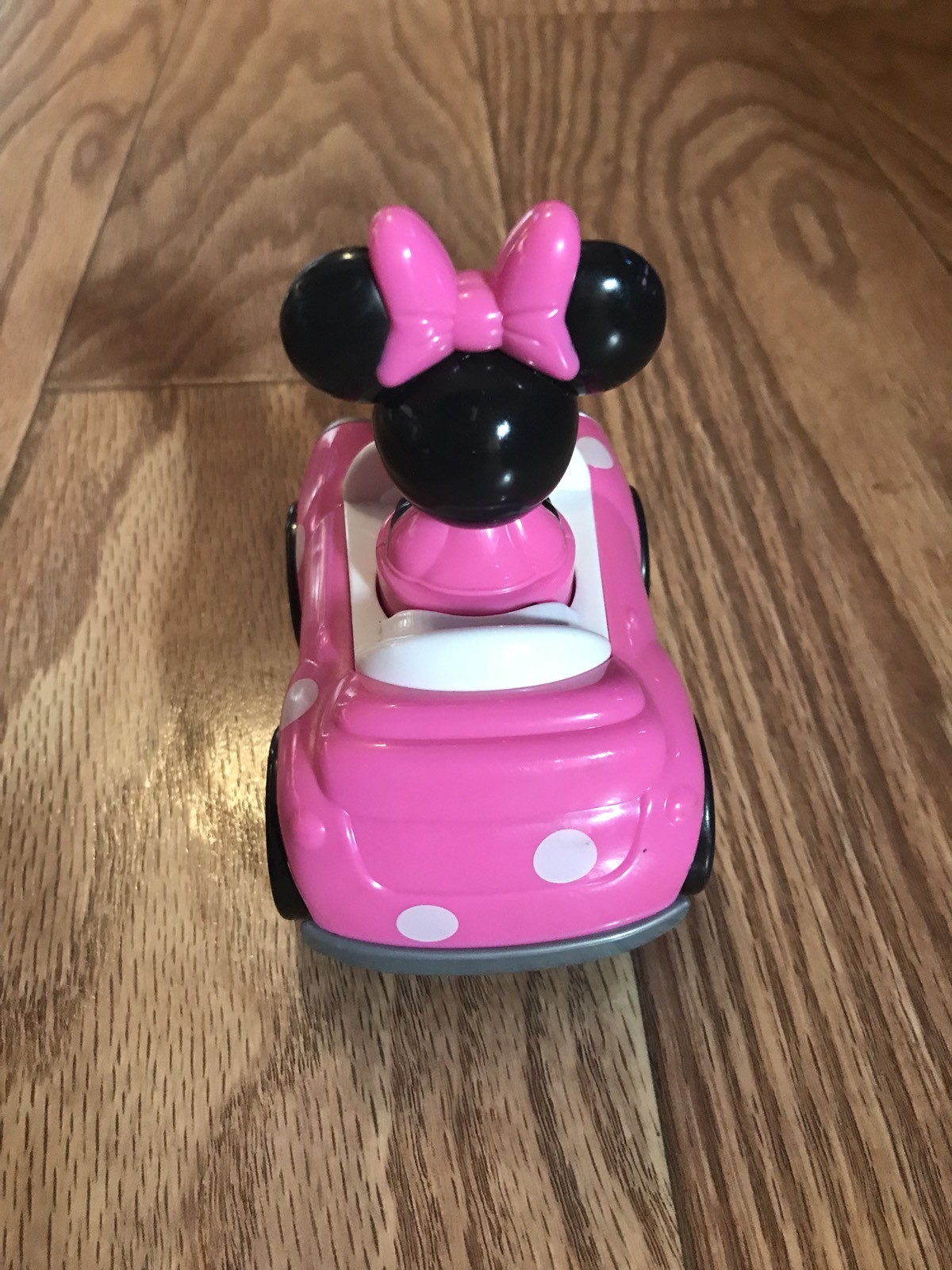 "Mickey & Minnie Mouse" Push-n-Go Racer Cars-Cute Disney Junior-Hap-P ...