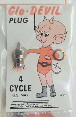 Vintage Glo-Devil Glow Plug and Copper Washer 4-Cycle OS Max #301 | eBay