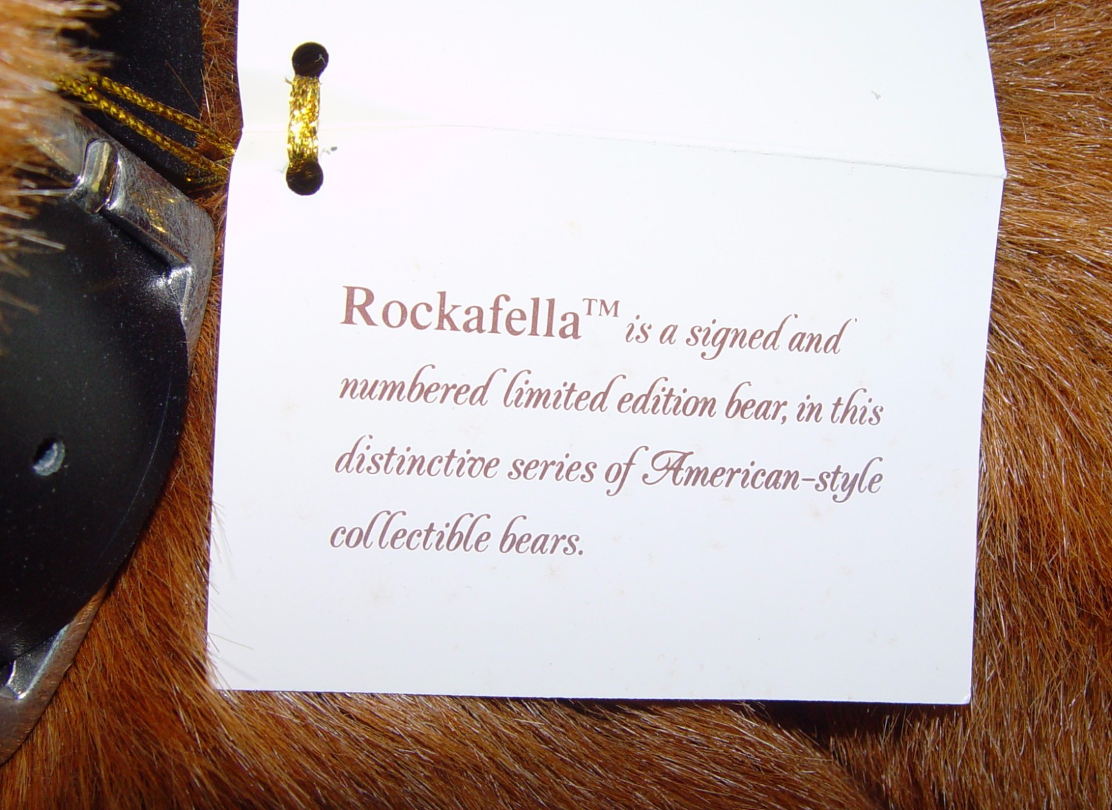 Huge & Rare Gund Signature Collection "Rockafella" 26" Sign Rita Raiffe ...