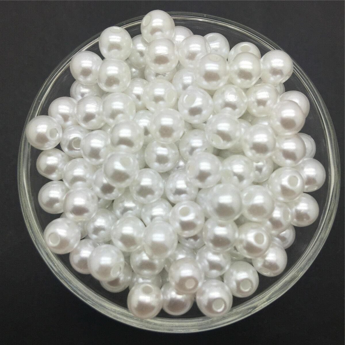 25 PACK OF 3.8MM ACRYLIC PEARL BEADS FOR FLY TYING - CHOICE OF COLOURS ...