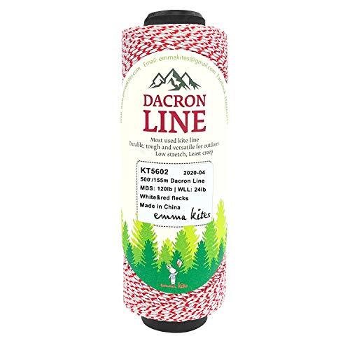 120Lbs 1000Ft Braided Dacron Polyester String Spool Kite Line Mason ...