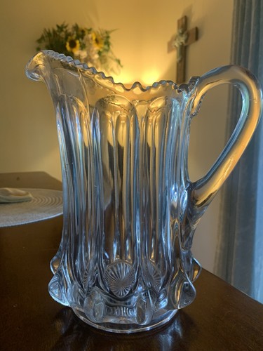 Gorgeous Antique KING CROWN Glass Pitcher Circa Early 1900’s ~ 😍 | eBay