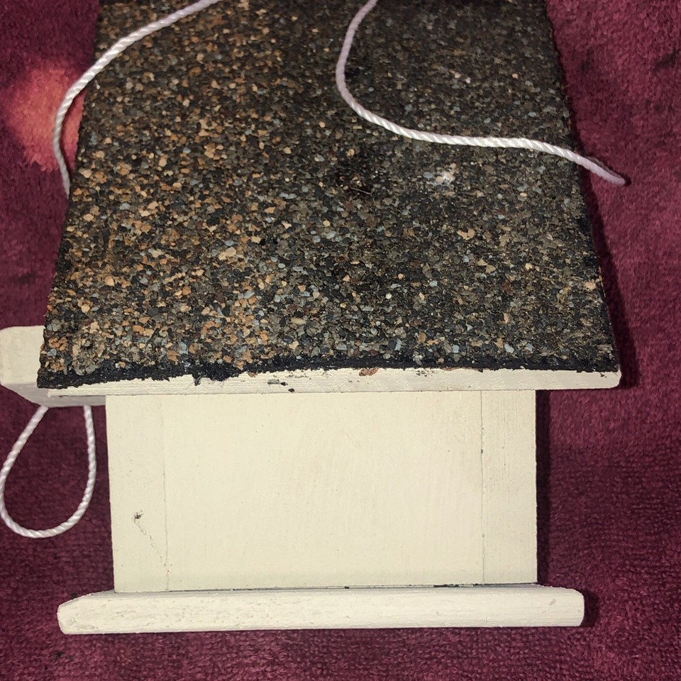 New hand crafted Tan Wood wren/chickadee bird house great gift for Mom ...