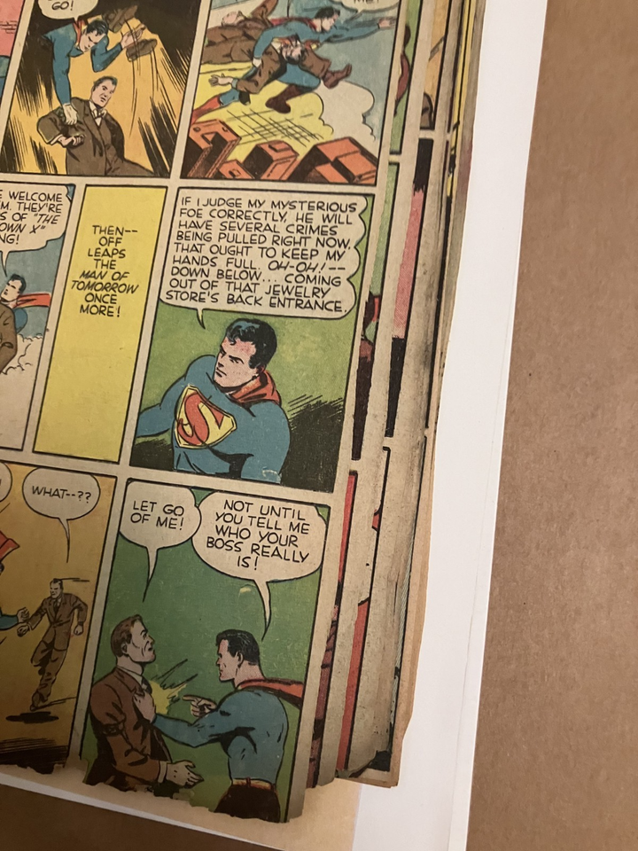 World's Finest Comics #2 1st ISSUE with Title COVERLESS INCOMPLETE ...