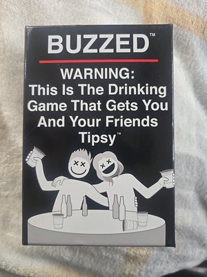 BUZZED Cards Hydration Edition Drinking Game That Gets You & Friends ...