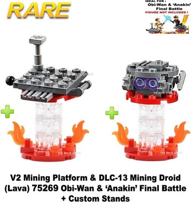 LEGO STAR WARS MINING LAVA PLATFORM & PLATFORM DROID - RARE + GIFT ...