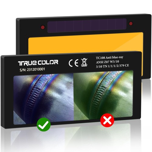 2x4 1/4 Gold Welding Lens,Gold Auto Darkening Welding Lens Replacement ...