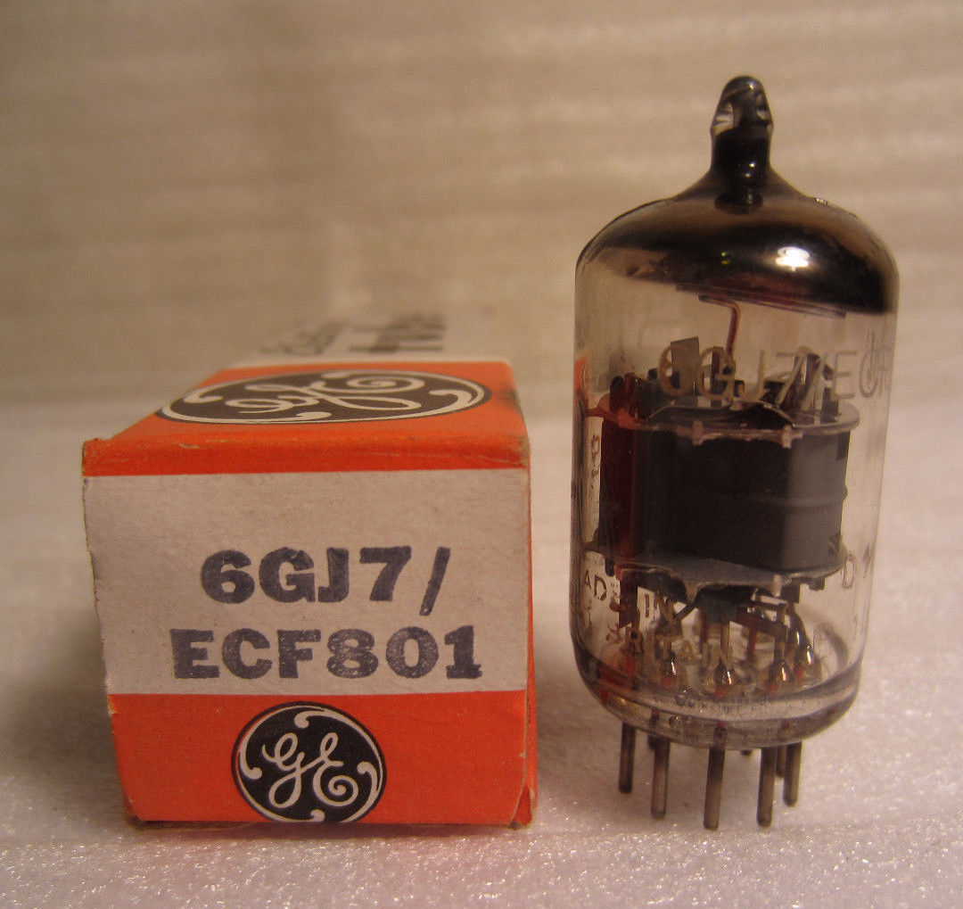 GE General Electric 6GJ7 ECF801 Electronic Vacuum Audio Amp Tube In Box ...