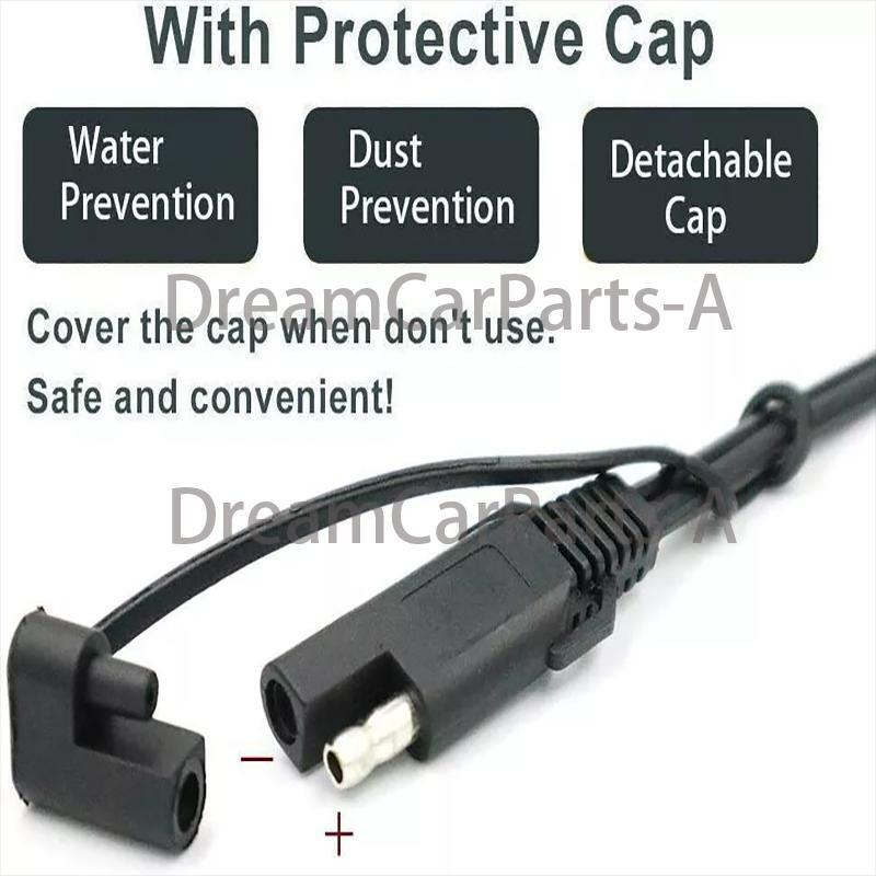 Battery Cable Tender Terminal Ring SAE Connector Harness Charger ...