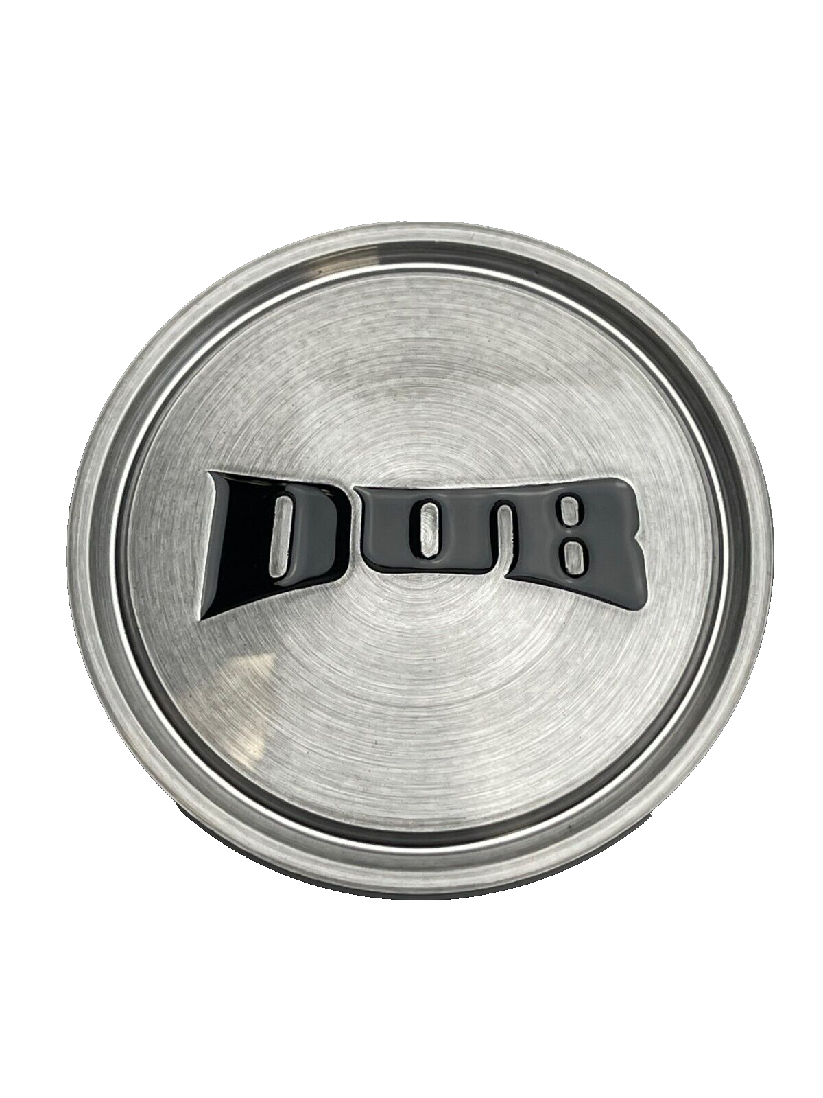 4 x Dub Wheel Center Cap Gloss Brushed Dark Tint/Gloss Black Logo 1003 ...