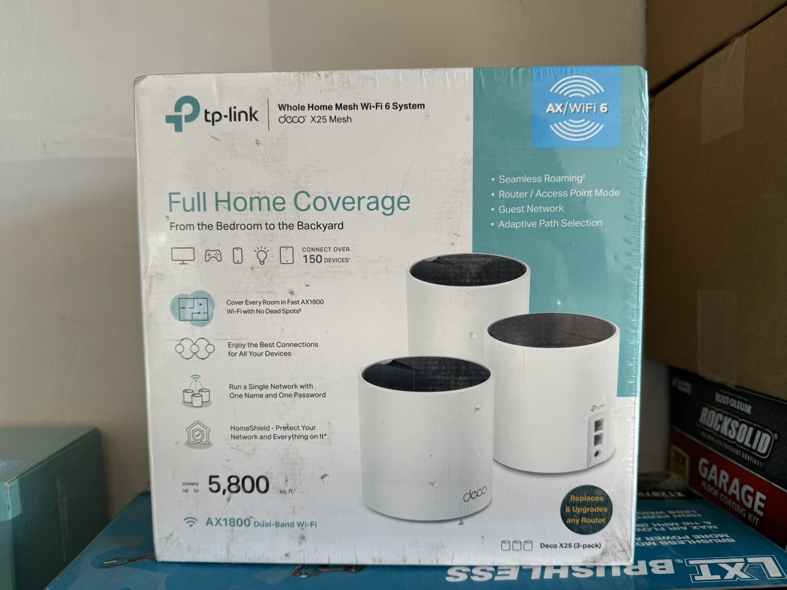 New TP-Link Deco X25 AX1800 Mesh WiFi 6 Whole Home System Set of 3 ...