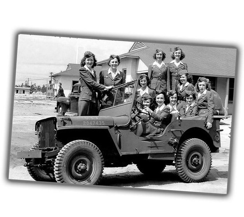 World War II (1939-1945) War Photos Nice pin up girls on jeep willys ...