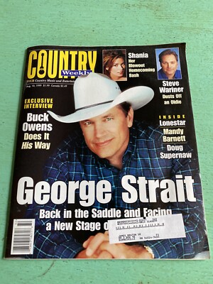 Vintage Country Music Weekly Magazine August 1999 George Strait ...