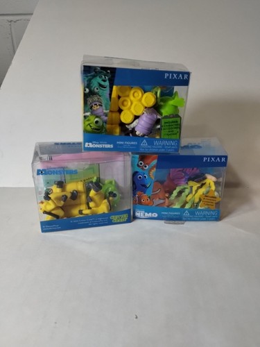Disney Pixar Monsters And Little Nemo Mini Figures With Accessories And ...