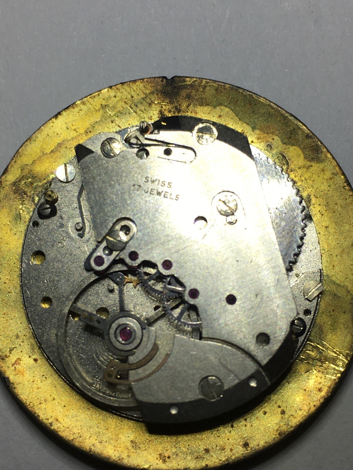 WILSON 17 JEWELS MOVEMENT VINTAGE EB CAL.8381-67 NEED SERVICE / G5383 ...