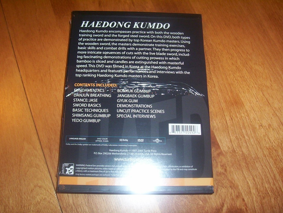 HAEDONG KUMDO Black Belt Swordsman Swords Korean Martial Arts Weapon ...