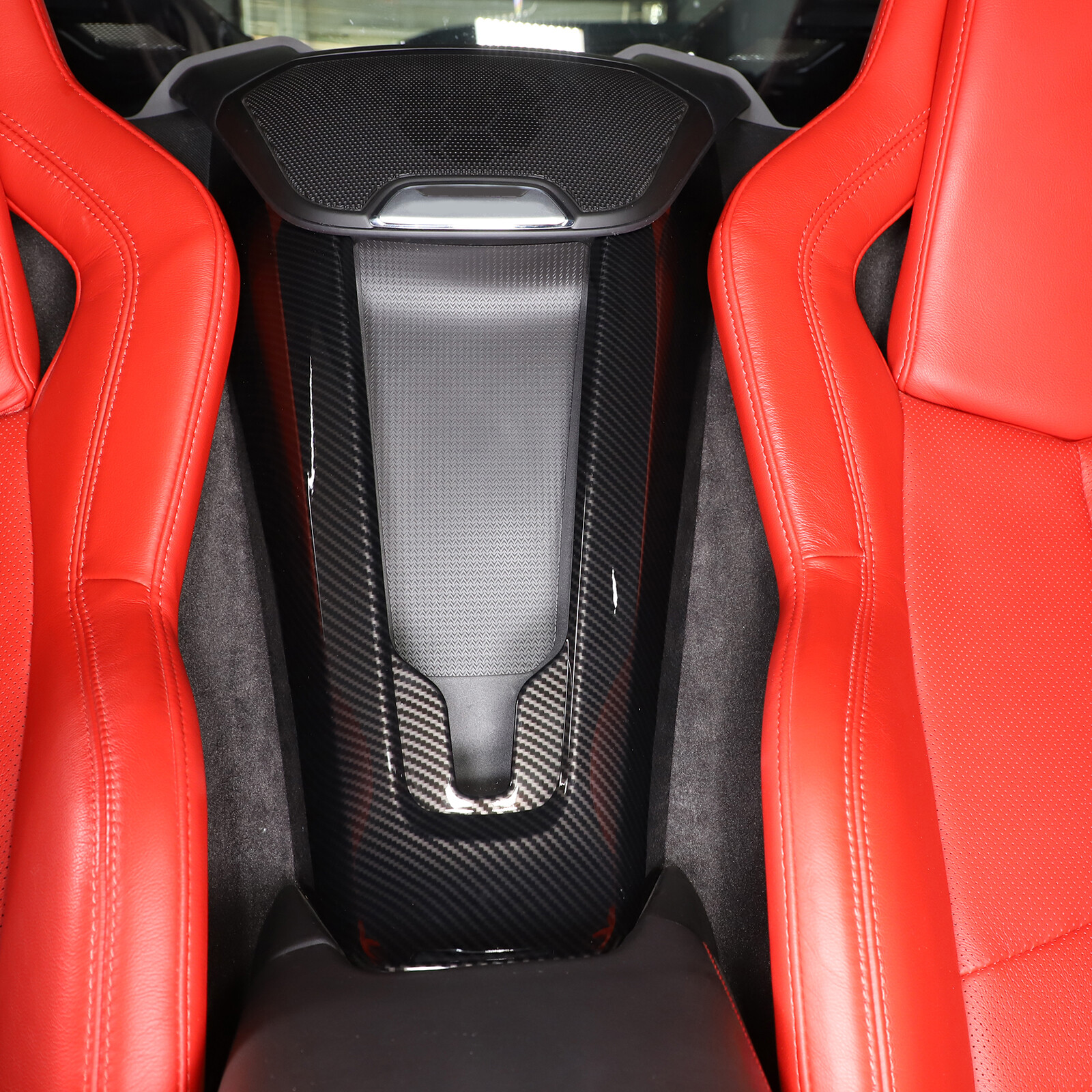 ABS Carbon Fiber Waterfall Panel Trim Cover Set Fits Corvette C8 ...