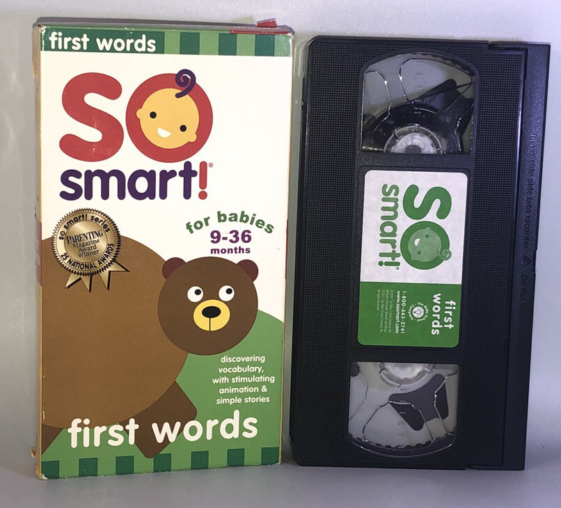 So Smart! Baby’s First Words 9-36 Months (VHS, 2001)RARE VINTAGE-SHIPS ...