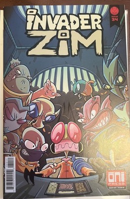 INVADER ZIM #34 - JHONEN VASQUEZ' 1ST PRINT - ONI PRESS - NICKELODEON ...