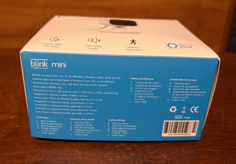 Blink Mini Indoor Plug In Smart Security Camera (please read ...