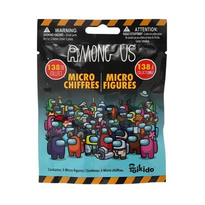 Among Us Micro Figures Blind Bag Pack of 3 Collectable Gift Reward ...