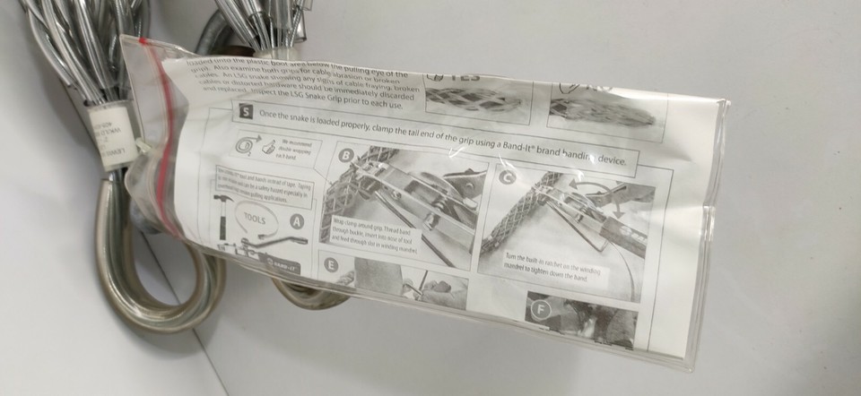 LEWIS SNAKE GRIP MFG CO.LSG 2"-2 3/4" WK/LD 5000 LBS 405-634-5401 | eBay