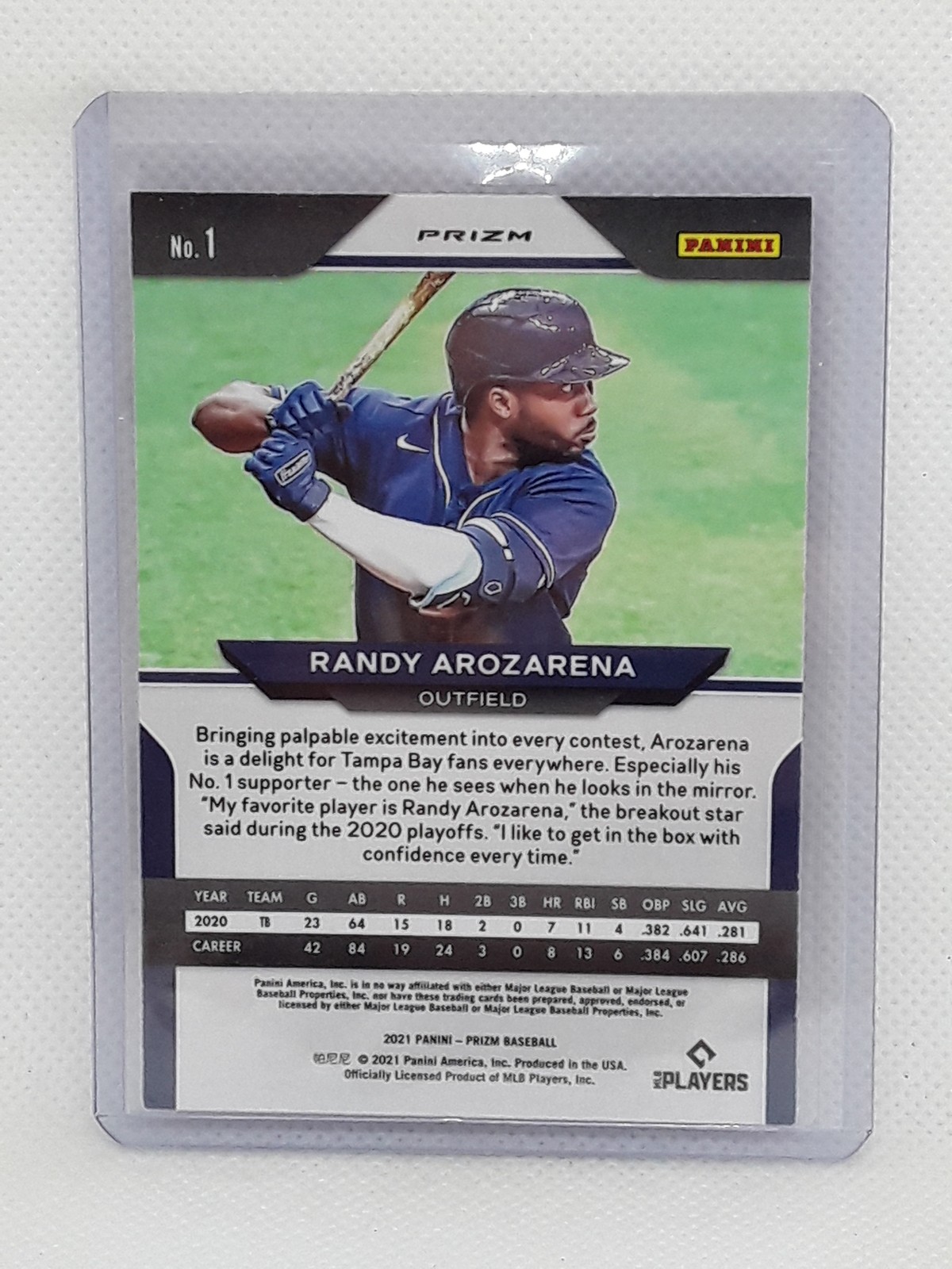 Randy Arozarena 2021 Prizm Baseball - Red #1 - Tampa Bay Rays | eBay