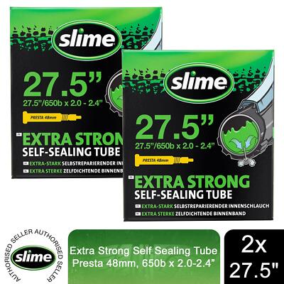 Slime Bike Inner Tube Self Sealing 27.5" 650b Presta Valve, Mountain ...