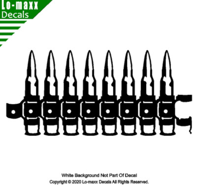 Ammunition Ammo Belt Linked Cartridge Art Superior Quality Die Cut ...