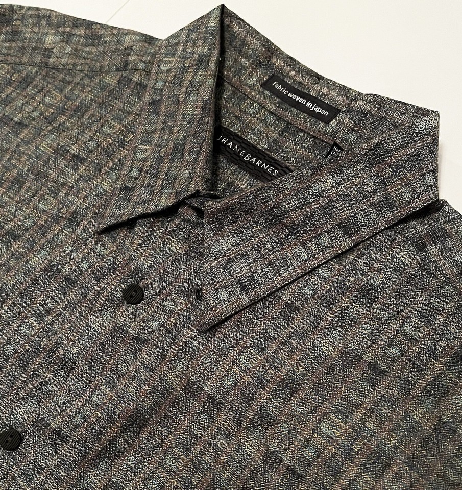 JHANE BARNES Mens LS Shirt-L-Geometric Cascading Design-Multicolor | eBay