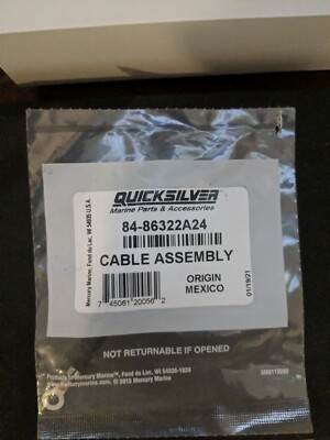Quicksilver Mercury 84-86322A24 - Cable Assembly New | eBay