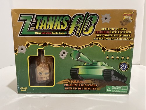 NEW Atomic Toys Z-Tanks R/C Remote Control Micro Infra Red Battle Tanks ...