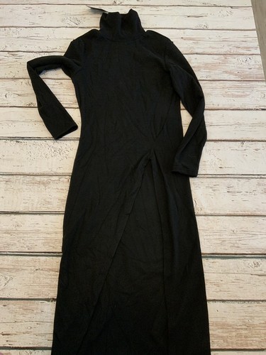 NWT FHQ Collection Black Turtleneck Side Slit Tunic Size Small | eBay