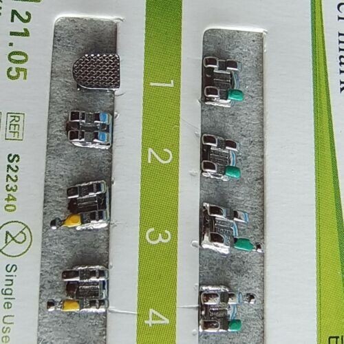 50Set Dental Orthodontic Metal Brackets Braces Mini Roth.022 Hooks 345 ...