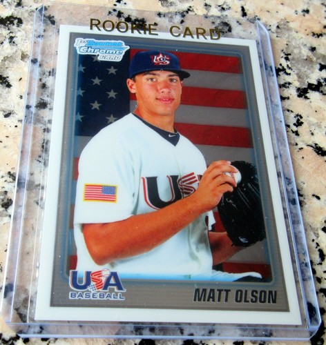 MATT OLSON 2010 Bowman Chrome #1 Draft Pick 1st TRUE Rookie Card RC 48 ...