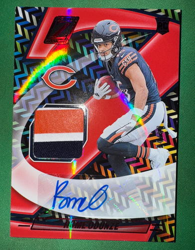 2024 Zenith Rome Odunze Auto Rookie Patch RPA SP /50 Three Color Patch ...