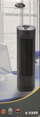 Optimus F7300 17" Oscillating Slim Tower Fan | eBay