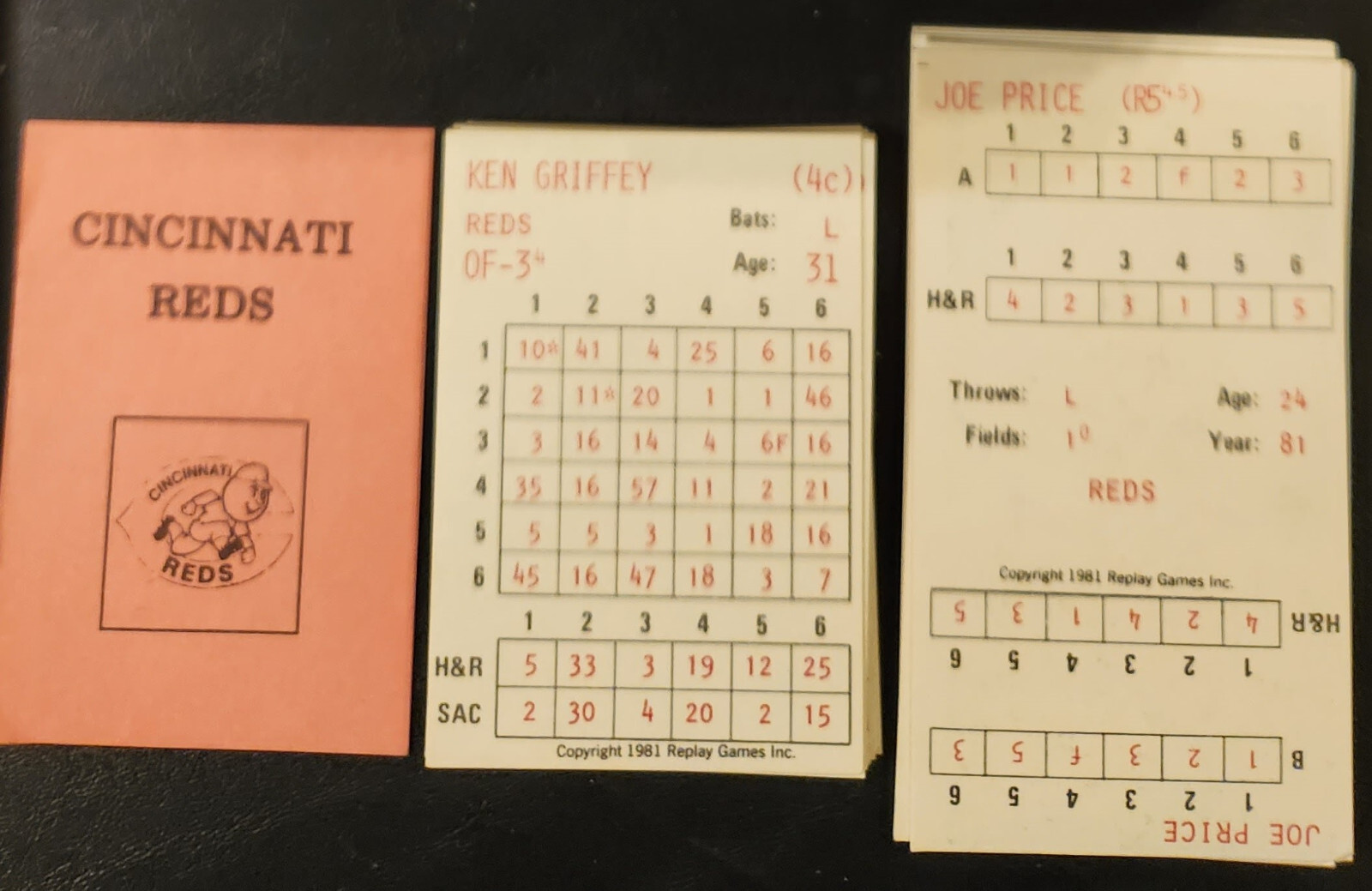 Replay Baseball 1981 Near Complete Set in Box Classic Era APBA-Like ...