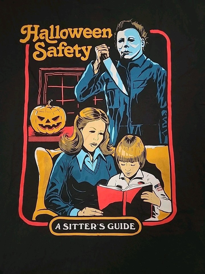 HALLOWEEN HORROR MOVIE SHIRT LARGE MICHAEL MYERS JOHN CARPENTER SLASHER ...