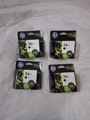 4PK Genuine HP 74XL HP 75XL Ink for Deskjet D4360 Officejet J5780 J6480 ...