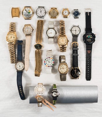 LOT OF 24 QUARTZ WRIST WATCHES MENS WOMENS Read JF 106 | eBay